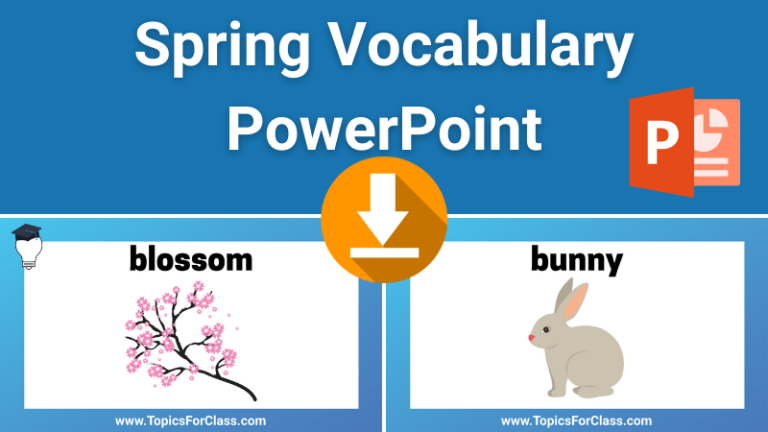 List Of Words About Spring With Free Flashcards And PPT - TopicsForClass